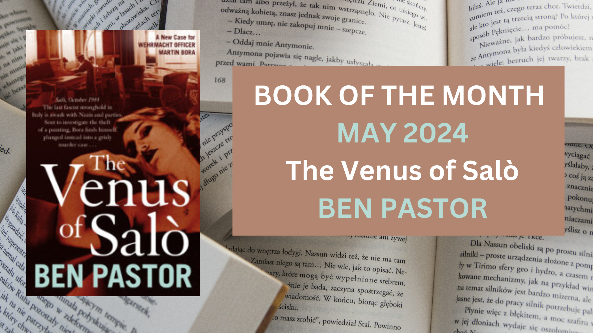 The Venus of Salò by Ben Pastor | Harrogate International Festivals