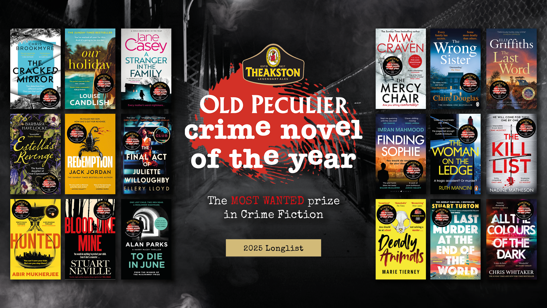 Longlist for Theakston Old Peculier Crime Novel of the Year 2025 ...