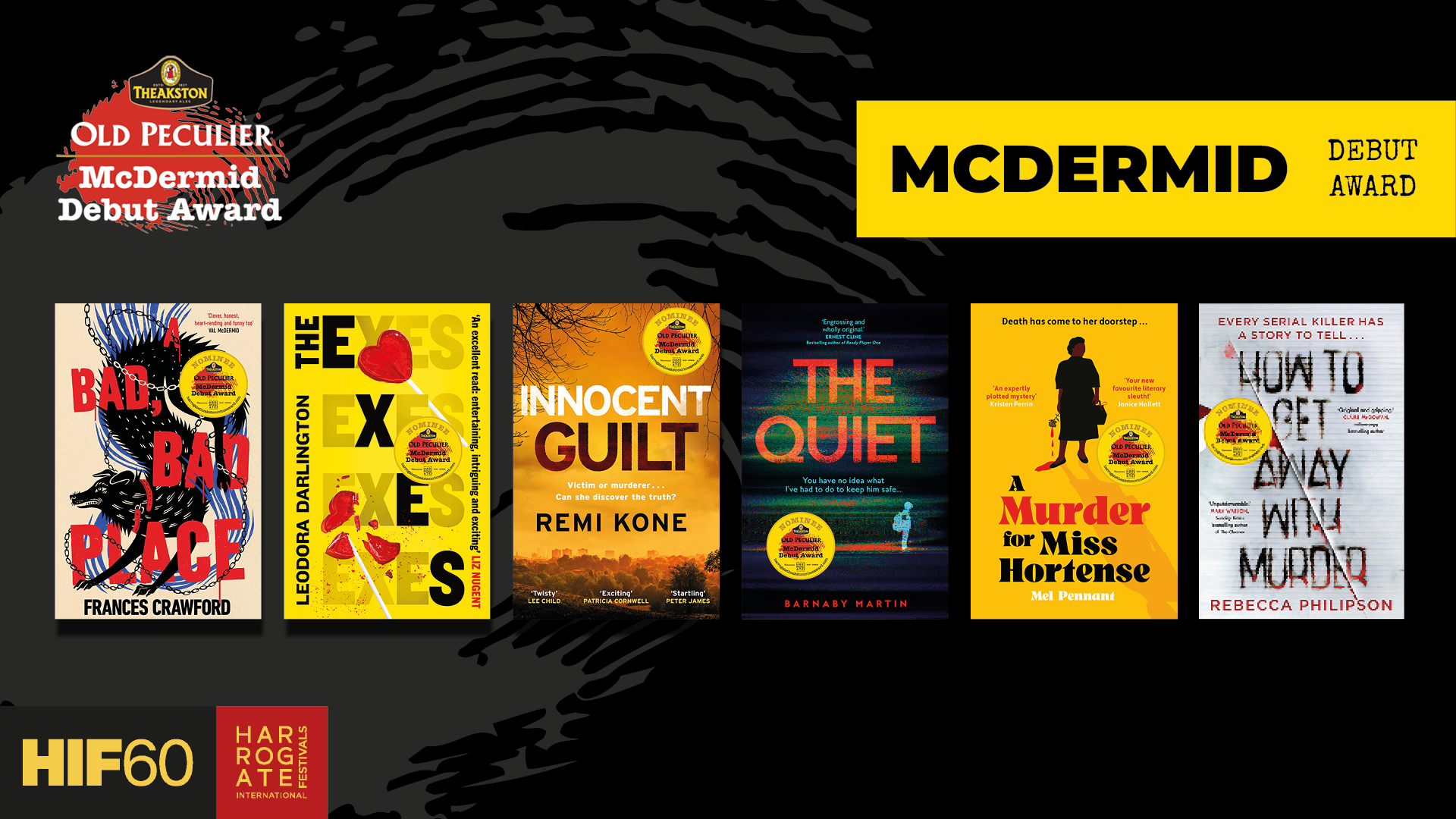 Shortlist for the 2026 Theakston Old Peculier McDermid Debut Award ...